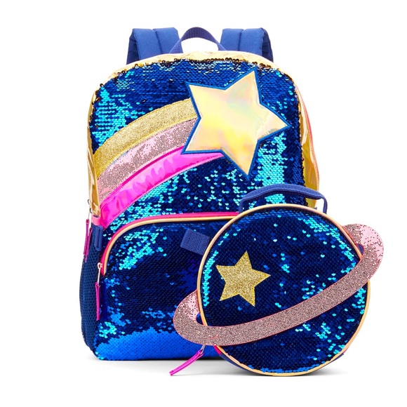 wonder nation | Accessories | Sequin Space Backpack With Lunch Bag ...